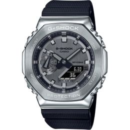 Casio G-Shock Herren Casio G-SHOCK Chronograph Quarzuhr,Armbanduhr,Herrenuhr,digital, bis 20 bar wasserd.Resinarmband schwarz