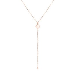 Liebeskind Berlin Damen Y-Kette &raquo;Schmuck Geschenk Gold 375 Halskette Gold Collection&laquo; rosa