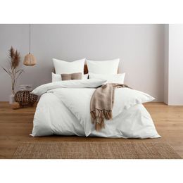 OTTO home Bettw&auml;sche &raquo;Luisa&laquo; 2 Stk. 100% Baumwolle, ab Gr. 135x200, auch in PREMIUM Qualit&auml;ten erh&auml;ltlich wei&szlig; Renforc&eacute;, Obermaterial: 100% Baumwolle
