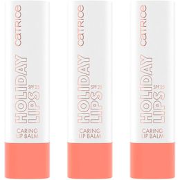 Catrice Damen Lippenbalsam &raquo;Holiday Lips Caring Lip Balm&laquo; Pflegt die Lippen mit Kokosnuss&ouml;l und sch&uuml;tzt mit LSF 25. rot