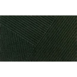 wash+dry by Kleen-Tex Fu&szlig;matte &raquo;Stripes midnight green&laquo; rechteckig 8 mm H&ouml;he gr&uuml;n Polyester