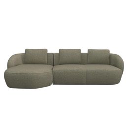FLEXLUX Wohnlandschaft &raquo;Torino, rund, L-Form, Sofa-Ecke mit Recamiere, Longchair-Sofa&laquo; Modernes, organisches Sofa-Design, Kaltschaum, 