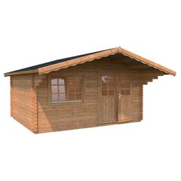 Palmako Gartenhaus &raquo;Sally&laquo; 15,5 qm braun Massivholz