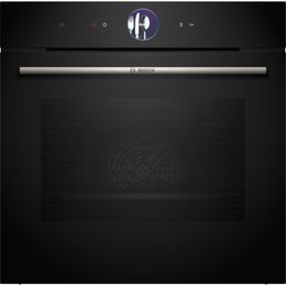 Bosch Pyrolyse Backofen Serie 8 &raquo;HBG7764B1&laquo; mit Teleskopauszug nachr&uuml;stbar AirFry-Funktion schwarz Pyrolyse Backofen