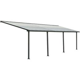 Terrassendach &raquo;Olympia 3x9.15&laquo; BxT: 924x295 cm grau Aluminium, Polycarbonat (PC)