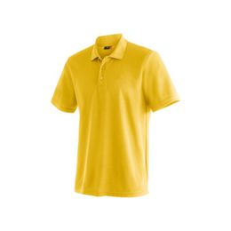 Maier Sports Damen Funktionsshirt &raquo;Ulrich&laquo; Herren Poloshirt, kurzarm Freizeit-Shirt mit Hemdkragen, Reg. Fit gelb S
