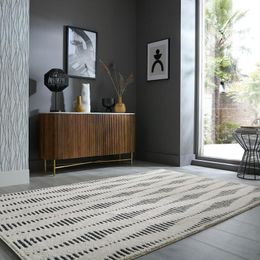 FLAIR RUGS Teppich &raquo;Knot&laquo; rechteckig 20 mm H&ouml;he geometrisches Muster beige Kunstfaser