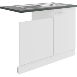 Optifit Sp&uuml;lenschrank &raquo;Bella&laquo; Breite 110 cm, f&uuml;r teilintegrierten Geschirrsp&uuml;ler wei&szlig;