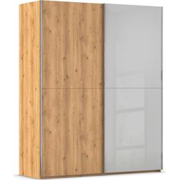 Rauch Schwebet&uuml;renschrank &raquo;Kleiderschrank Schrank Garderobe Schlafzimmerschrank SCALE-WOOD&laquo; edle geteilte Front in massiver Asteiche mit Glast&uuml;ren 