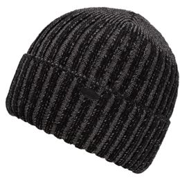 Chillouts Herren Chillouts Beanie &raquo;Stan Hat&laquo; mit robustem Strickmuster schwarz