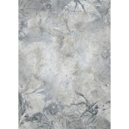 Komar Vliestapete &raquo;Digitaldruck Vlies - Flower Fossil - Gr&ouml;&szlig;e 200 x 280 cm&laquo; bedruckt glatt Wohnzimmer, Schlafzimmer blau Vlies