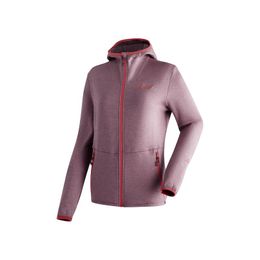Maier Sports Damen &raquo;Fave W&laquo; Damen Fleece mit verstellbarer Kapuze, atmungsaktiver Zip-Hoodie lila 44