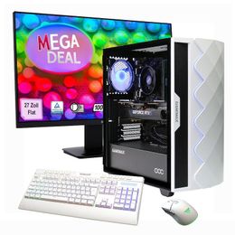 GAMEMAX Gaming-PC-Komplettsystem &raquo;MegaDeal Diamond WT 2702 AMD Ryzen 7 5700X RTX 5060 16GB 1TB SSD&laquo; 27 &prime;&prime; AMD Ryzen 7 GeForce RTX 5060 16 GB RAM 1.000