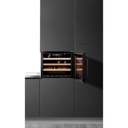 Amica Einbauweink&uuml;hlschrank &raquo;WK 341 200 S&laquo; f&uuml;r 24 Stk. Standardflaschen &aacute; 075l LED-Beleuchtung schwarz Temperaturbereich: 5-20 &deg;C