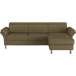 Home Affaire Ecksofa &raquo;Calypso L-Form&laquo; mit motorischen Funktionen im Sofa und Recamiere gr&uuml;n 100% Polyester