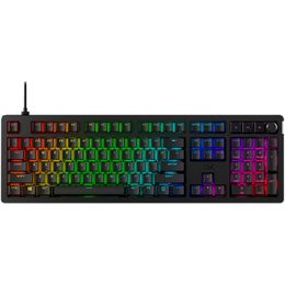 HYPERX Gaming-Tastatur &raquo;Alloy Rise&laquo; (Fn-Tasten Gaming-Modus Profil-Speicher Ziffernblock verstellbare F&uuml;&szlig;e) schwarz RGB-Beleuchtung