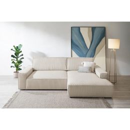 Home Affaire &raquo;NEU: SHERWOOD XXL 284, Big-Sofa L-Form, tiefe Sitzfl&auml;che 95 cm, Cord&laquo; Recamiere rechts/links, als Schlafsofa stellbar, Cord u. 