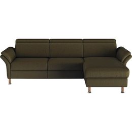 Home Affaire Ecksofa &raquo;Calypso L-Form&laquo; mit motorischen Funktionen im Sofa und Recamiere gr&uuml;n 100% Polyester