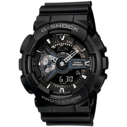 Casio G-Shock Herren Casio G-SHOCK Chronograph Quarzuhr,Armbanduhr,Herrenuhr,digital, bis 20 bar wasserd.Resinarmband schwarz