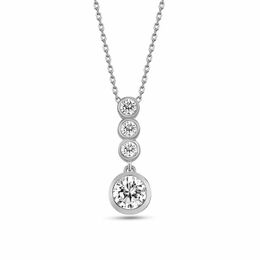 dKeniz Damen dKeniz Kette mit Anh&auml;nger &raquo;925/- Sterling Silber Kristall Kette&laquo; wei&szlig;