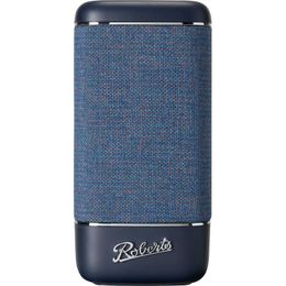 Roberts Radio Bluetooth-Lautsprecher &raquo;Beacon 325&laquo; Mono (Bluetooth Ladestandsanzeige Lautst&auml;rkeregelung MULTIPAIR ) blau Steuerungstasten am Ger&auml;t