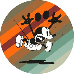 Komar Wandtattoo &raquo;selbstklebendes Vlies - Mickey Mouse up and away - Gr&ouml;&szlig;e 125 x 125 cm&laquo; rund und selbstklebend bunt Folie