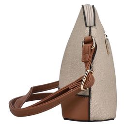 Rieker Damen Umh&auml;ngetasche, Schultertasche, Damen-Tasche mit gro&szlig;em Hauptfach beige
