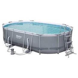 Bestway Frame Pool 56448 Komplett-Set 488 x 305 x 107cm oval
