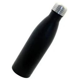 Thermosflasche Edelstahl schwarz 0,5 Ltr. als Trinkflasche