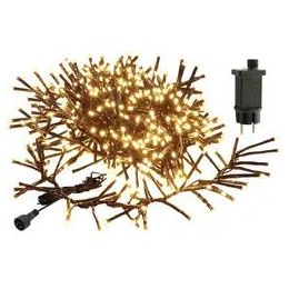 Lichterkette Cluster 576 LED 8 Funktionen B ̧schel Innen/Auflen warmweiss