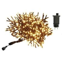 Lichterkette Cluster 768 LED 8 Funktionen B ̧schel Innen/Auflen warmweiss