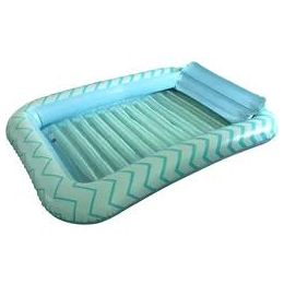 Kynast Poolliege aufblasbar 180 x 122 x 24 cm blau gr ̧n mit Kissen