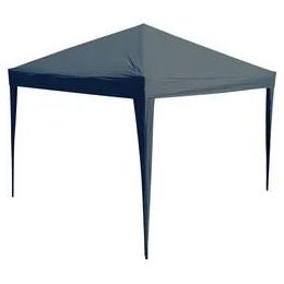 KYNAST Faltpavilion grau 3 x 3 m PE Gewebe Stahlrahmen Garten Pavillon mit Tasche