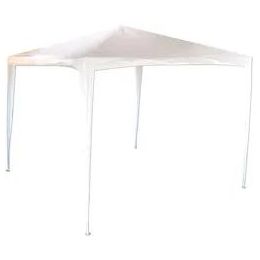 KYNAST Pavillon Stahl 3 x 3 m PE-Plane weiss Garten Party Zelt