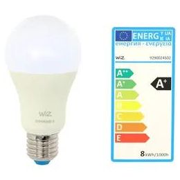 WiZ LED Energiespar Gl ̧hbirne E27 WiFi steuerbar 60W warmweifl
