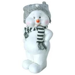 Glitzer Figur Schneemann stehend mit M ̧tze & Schal Imposant