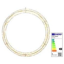LED Lichtkranz auf Metallgestell 720 LEDs &yuml; 50 cm T ̧rkranz Deko Kranz Timer