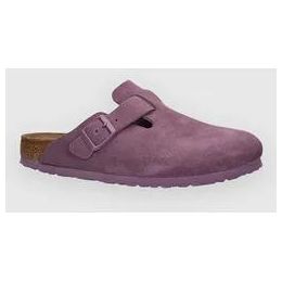 Birkenstock Boston Suede Leather Sandalen mauve Gr. 36