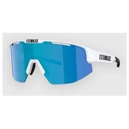 Bliz Active Eyewear Matrix Shiny White Sonnenbrille smoke w blue multi Gr. Uni