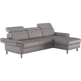 Home Affaire Ecksofa &raquo;Calypso L-Form&laquo; mit motorischen Funktionen im Sofa und Recamiere grau 100% Polyester