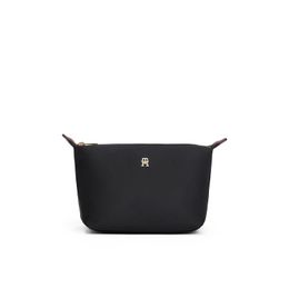 Tommy Hilfiger Damen Kosmetiktasche &raquo;TH ICON WASHBAG NYLON&laquo;, Unisex Minibag, Kulturbeutel, mit TH-Schmuckelement schwarz