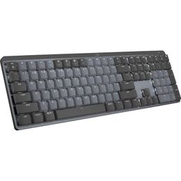Logitech Tastatur &raquo;MX Mechanical TACTILE&laquo; (Fn-Tasten USB-Anschluss Ziffernblock) grau Hintergrundbeleuchtung