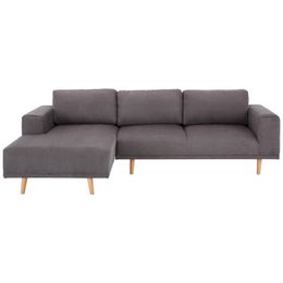 Home Affaire Ecksofa &raquo;Lasse L-Form&laquo; im scandinavischen Stil mit Holzf&uuml;&szlig;en grau Struktur fein( 100% Polyester);Filzoptik (100% Polyester);Luxus-