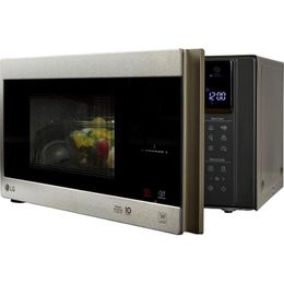 LG Mikrowelle &raquo;MS 2595 CIS&laquo; Mikrowelle 1000 W Smart Inverter Technologie, echte Glasfront silber Einheitsgr&ouml;&szlig;e Mikrowelle