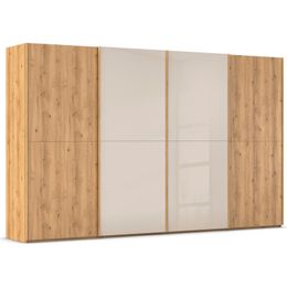 Rauch Schwebet&uuml;renschrank &raquo;Kleiderschrank Schrank Garderobe Schlafzimmerschrank SCALE-WOOD&laquo; edle geteilte Front in massiver Asteiche mit Glast&uuml;ren 