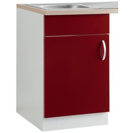 Wiho-K&uuml;chen wiho K&uuml;chen Sp&uuml;lenschrank &raquo;Flexi&laquo; Breite 50 cm rot