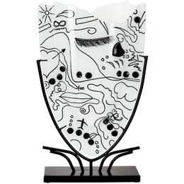 Casablanca by Gilde Bodenvase &raquo;Vase Modern Art wei&szlig; H.49 cm&laquo; wei&szlig; Glas