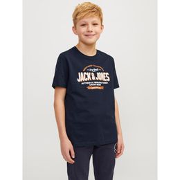 Jack & Jones Jack & Jones Junior Kinder &raquo;JJELOGO TEE SS O-NECK 2 COL S NOOS JNR&laquo; blau 176