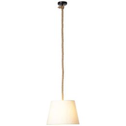 Brilliant Pendelleuchte &raquo;Sailor&laquo; E27 1 Stk. H&auml;ngelampe 35cm natur/wei&szlig; beige