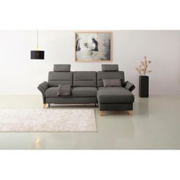 Home Affaire Ecksofa &raquo;Westerland L-Form&laquo; Federkern-Polsterung, wahlweise mit Bettfunktion, Bettkasten grau 98% Polyester 2% Polyamid